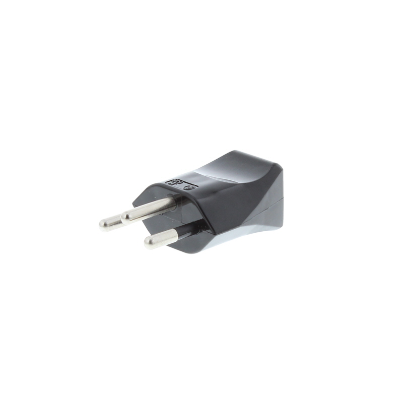 Black Swiss 3 Pin Rewireable Plug (Insulated Pins) | EuroNetwork