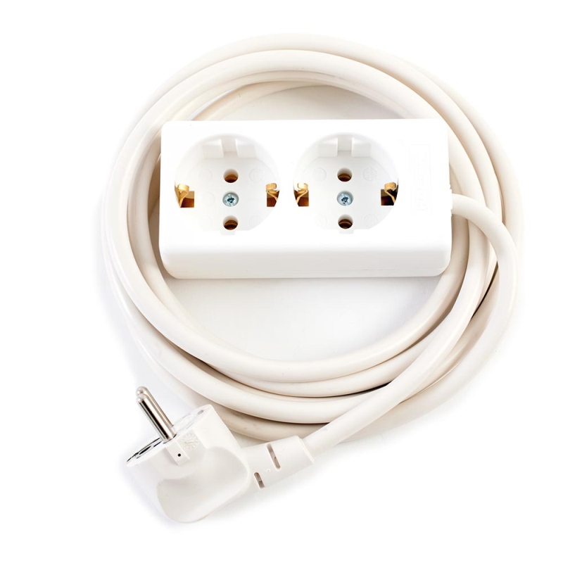 European Extension Lead. 2 Gang 3 Metres | EuroNetwork