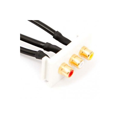 White 3M 3 Rca (Rwy) Euro Module | EuroNetwork