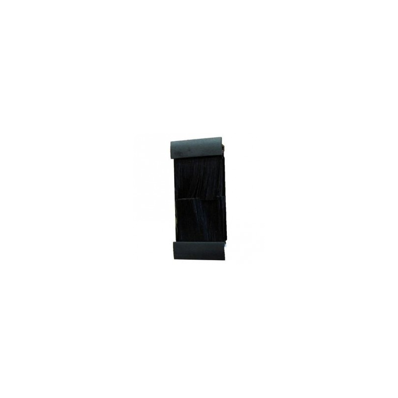 Black Brush Insert Euro Module. 25X50mm | EuroNetwork