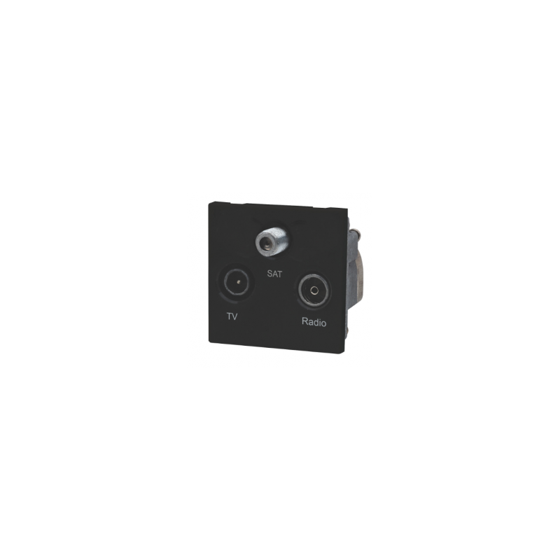 Black Triplex Av Euro Module Sat, Tv And Radio. | EuroNetwork