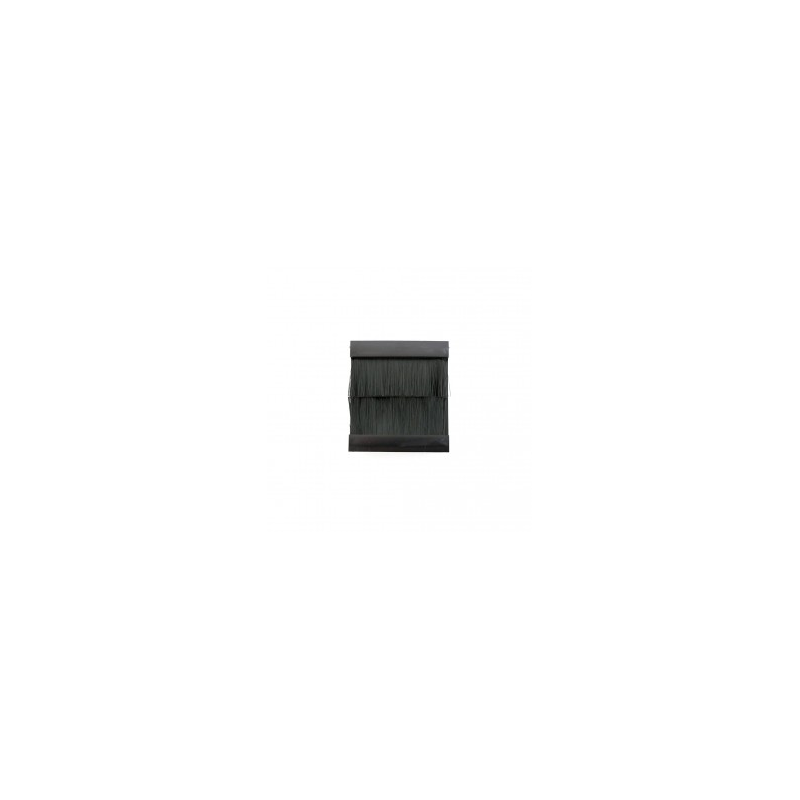 Black Brush Insert Euro Module. 50X50mm | EuroNetwork