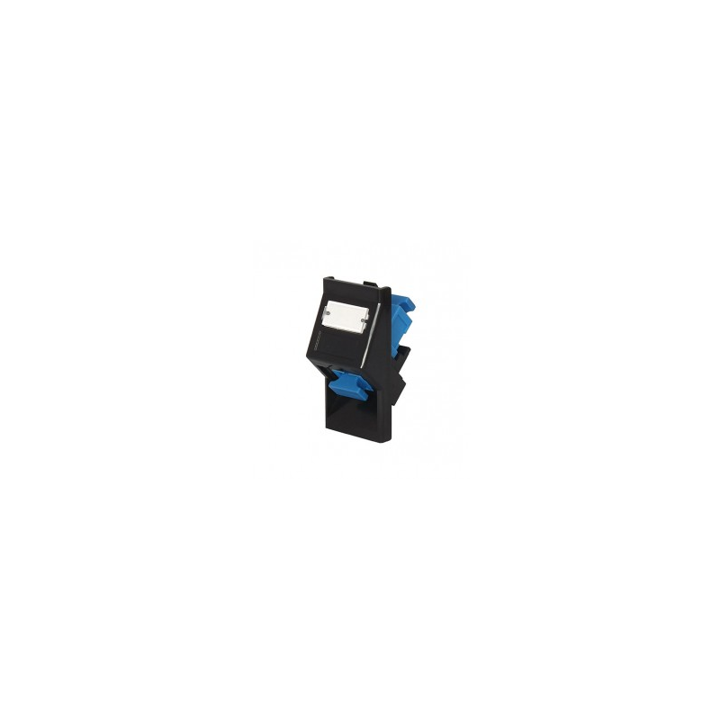 Black Sc-Sc Fibre Euro Module. 25X50mm | EuroNetwork