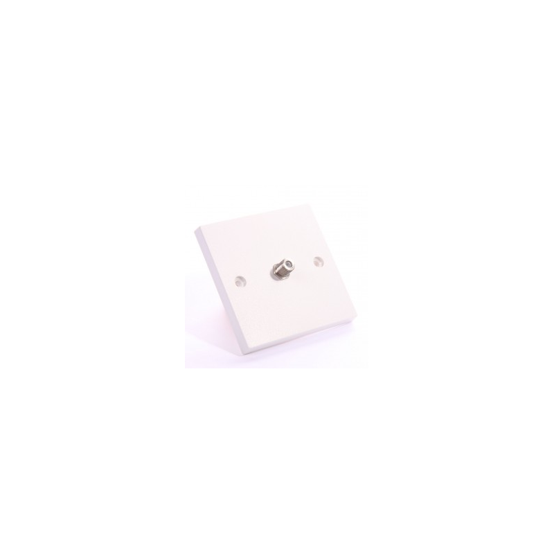 Single Gang Satellite F-Type Wall Plate. Plug And Play | EuroNetwork