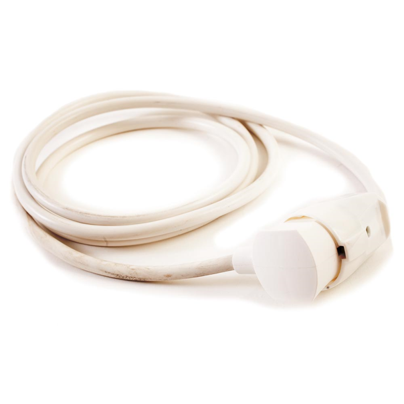 White 1 Gang European Extension Lead. | EuroNetwork