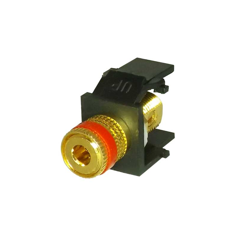 Red Speaker Keystone Female Coupler | EuroNetwork