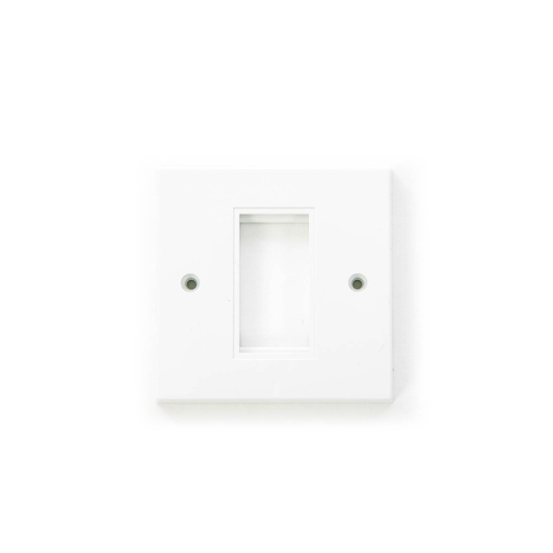 White Single Gang Frame. 1 Euro Module. | EuroNetwork