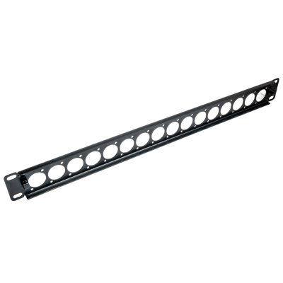 D Universal XLR Type 16 Port Panel With Cable Management | EuroNetwork