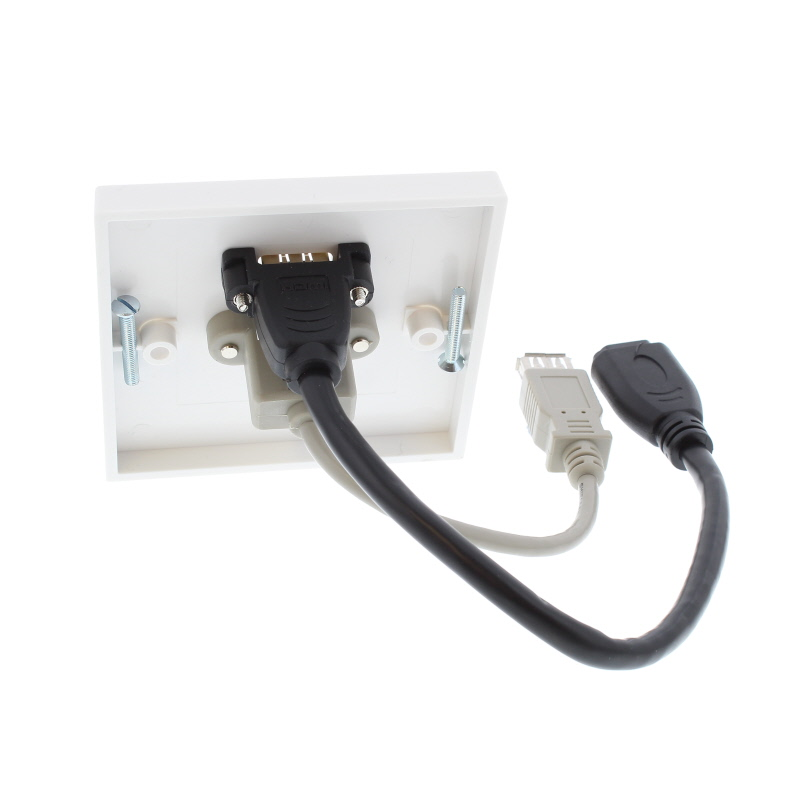 HDMI 2.1V 8K And USB A-A Wall Plate. | EuroNetwork