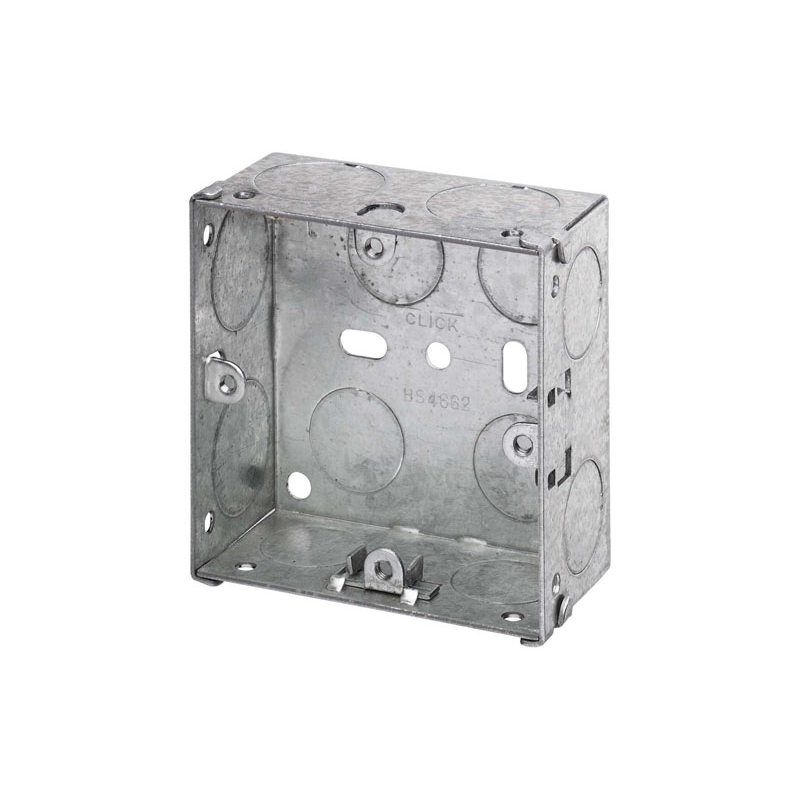 35Mm Deep - Single Gang Metal Back Box | EuroNetwork