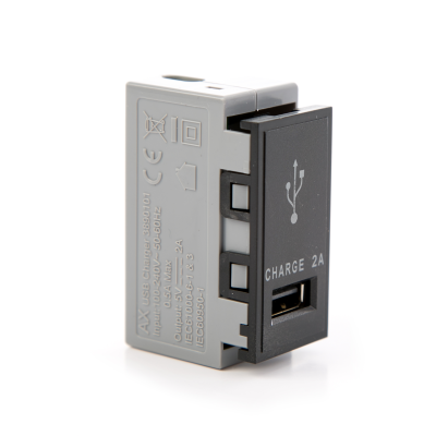 2 Amp Black Usb Charger Module | EuroNetwork