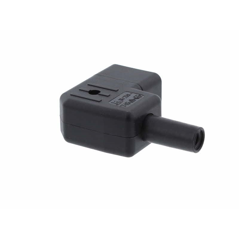 Black C20 Right Angled Rewireable Iec. 16 Amp | EuroNetwork