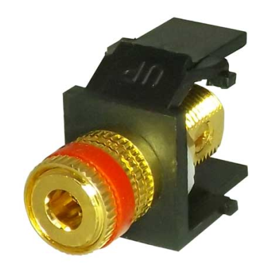 Red Speaker Keystone Female Coupler | EuroNetwork