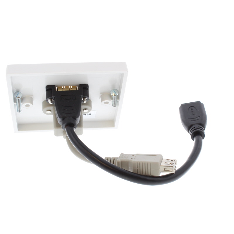 HDMI 2.1V 8K And USB B-A Wall Plate. | EuroNetwork
