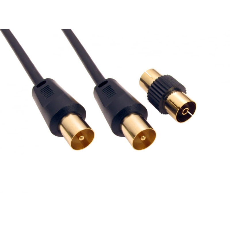 Tv Aerial Cable And Coupler. 30 Metre | EuroNetwork