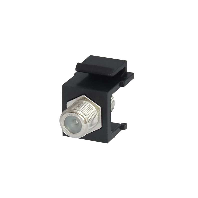 Black F-Type Keystone Female Coupler | EuroNetwork