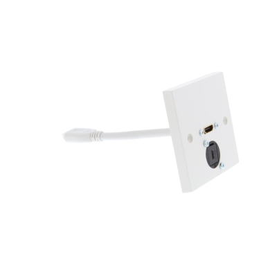 Hdmi And Usb C Single Gang Wall Plate. | EuroNetwork