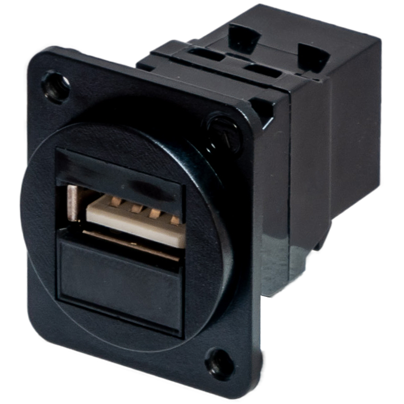 USB2 A To B Universal D Series Keystone Connector. Reversible B-A ...