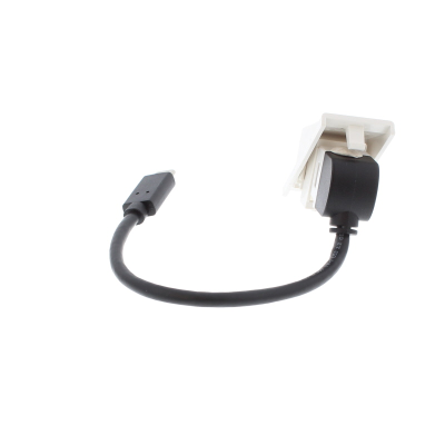 USB Type C 3.2 Angled White Euro Module (Gen 1) Female To Male ...