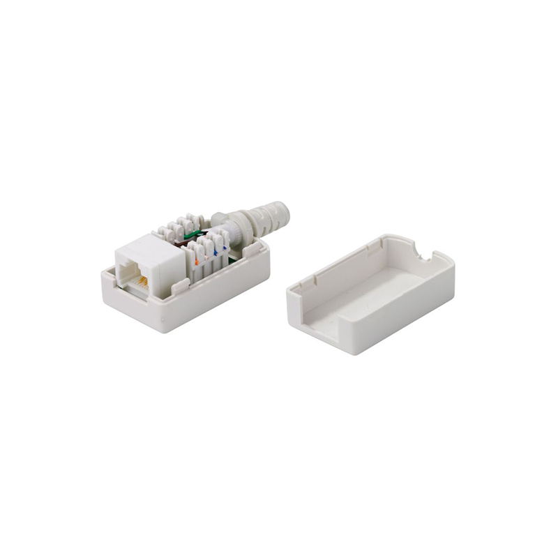 Inline Rj45 Socket Cat 6 White | EuroNetwork