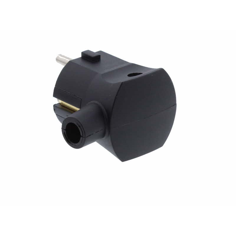 Black Schuko Rewirable Plug. Right Angle 1.5Mmsq | EuroNetwork