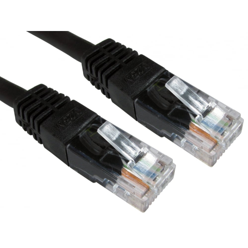 2M Cat6 Utp Gigabit (250Mhz) Patch Cable - Black | EuroNetwork