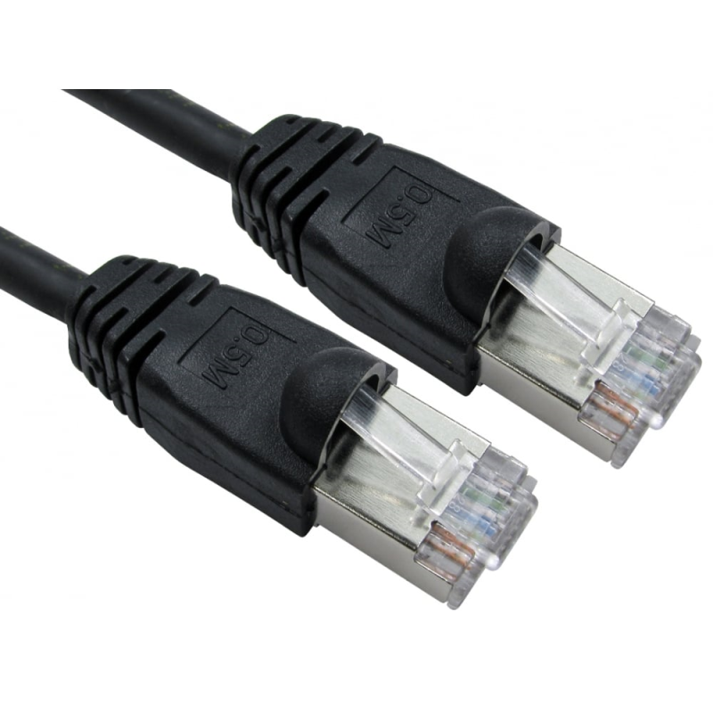 10M Snagless Shielded Ftp Cat6 Lszh Patch Cable - Black | EuroNetwork