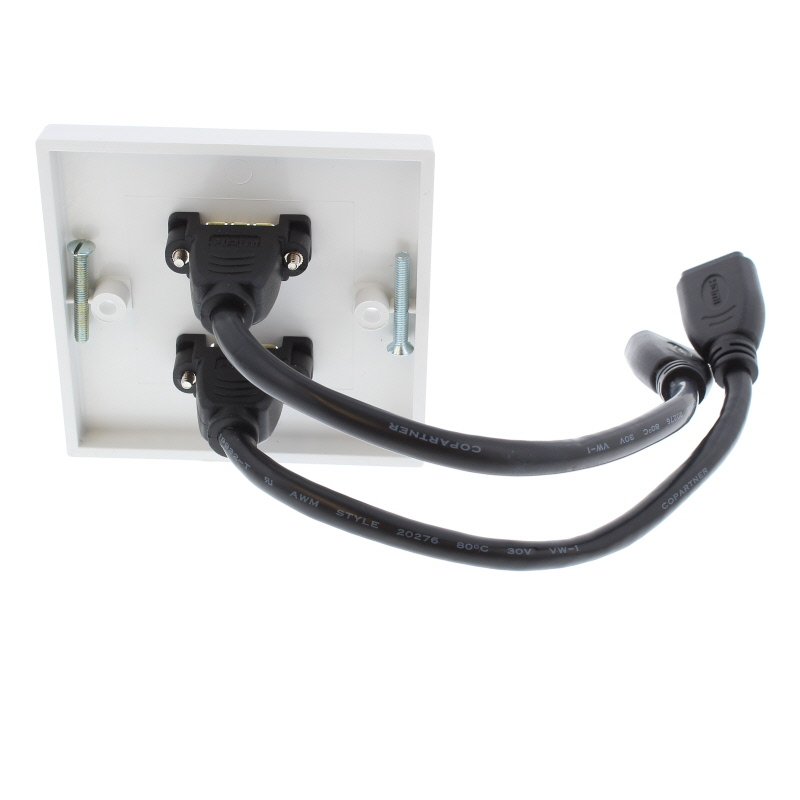 Twin HDMI 2.1V 8K Wall Plate. | EuroNetwork