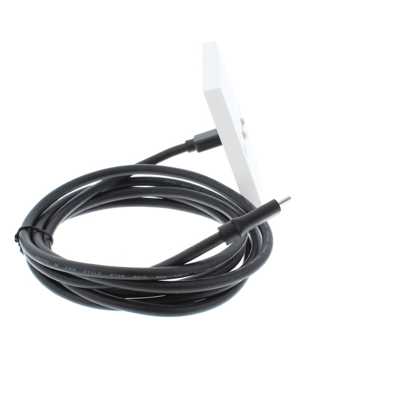 USB C Wall Plate. 3.1V 2 Metre. 5G, 3A. | EuroNetwork