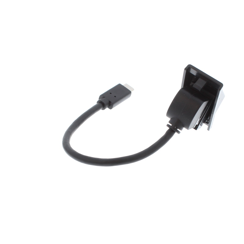 USB Type C 3.2 Black Angled Euro Module (Gen 1) Female To Male ...
