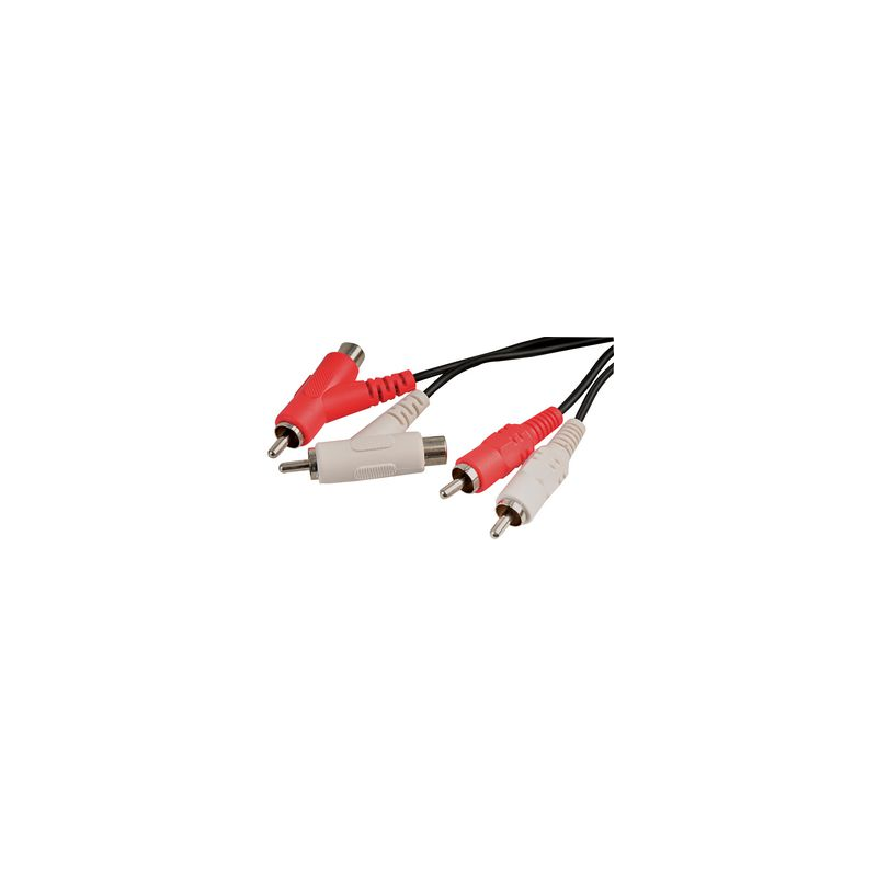 2M Stackable Twin Rca Phono Cable | EuroNetwork