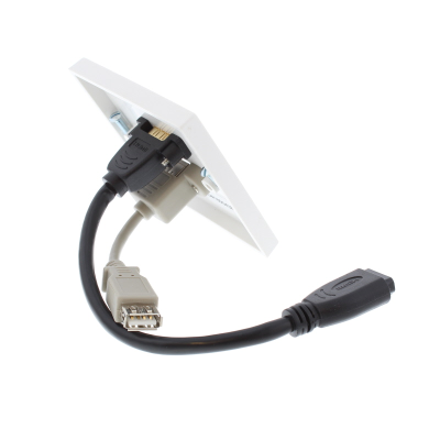 HDMI 2.1V 8K And USB B-A Wall Plate. | EuroNetwork