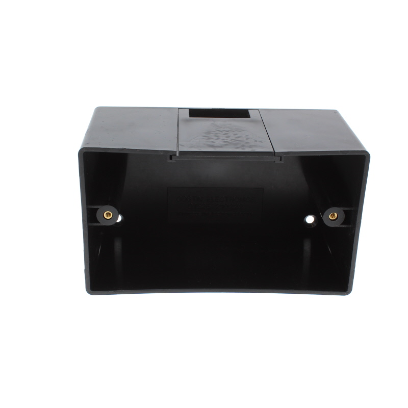 Extra Deep Double Gang Plastic Black Back Box 70Mm | EuroNetwork
