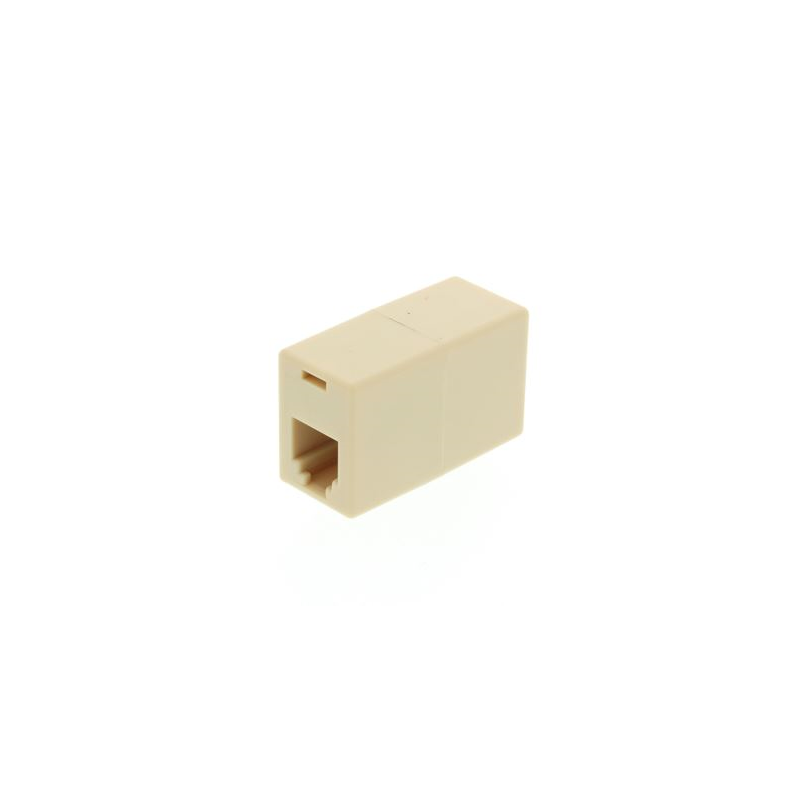 Rj12 Crossed Coupler (6P6c) - Beige | EuroNetwork