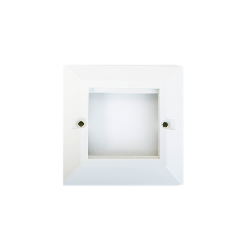 Bevelled Single Gang Frame. 2 Euro Modules | EuroNetwork