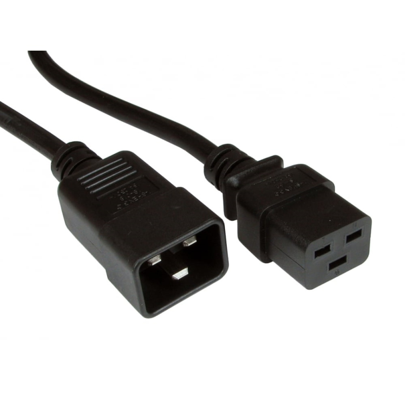 3 Metre C19 To C20 Power Extension Cable. 1.5Mmsq | EuroNetwork