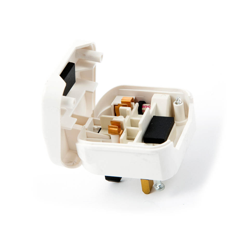 European To Uk Psu Converter Plug. White 3 Amp (Pcp) | EuroNetwork