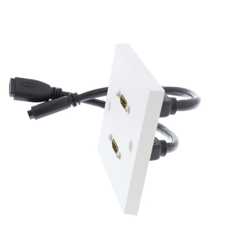 Twin HDMI 2.1V 8K Wall Plate. | EuroNetwork