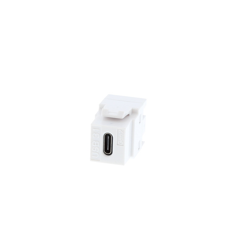 White Usb Type C Keystone. 3.1 | EuroNetwork