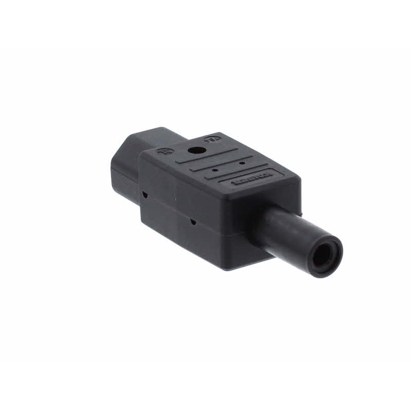 Black C21 Straight Rewireable Iec. 16A 250V Ip20 | EuroNetwork