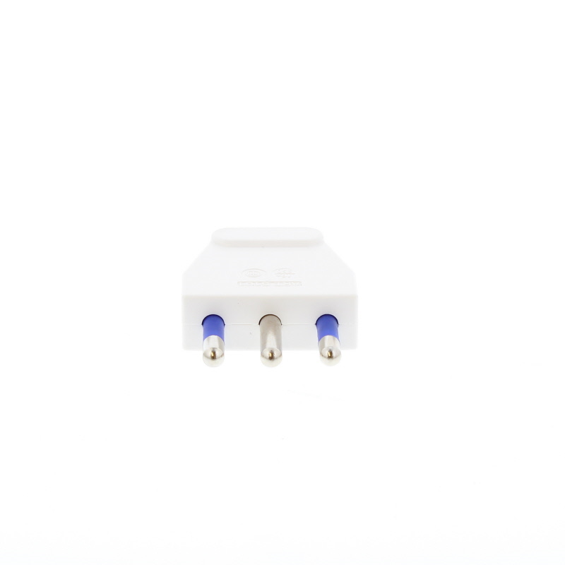 White Italian Rewireable Plug. 16A 250V | EuroNetwork