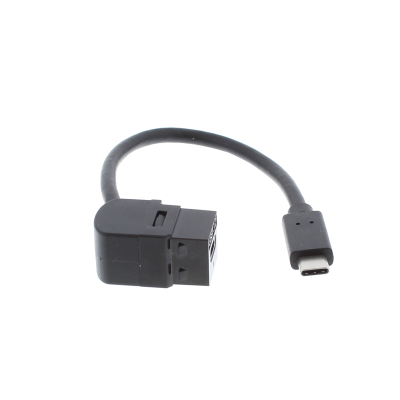 USB Type C 3.2 Black Keystone Female To Male | EuroNetwork